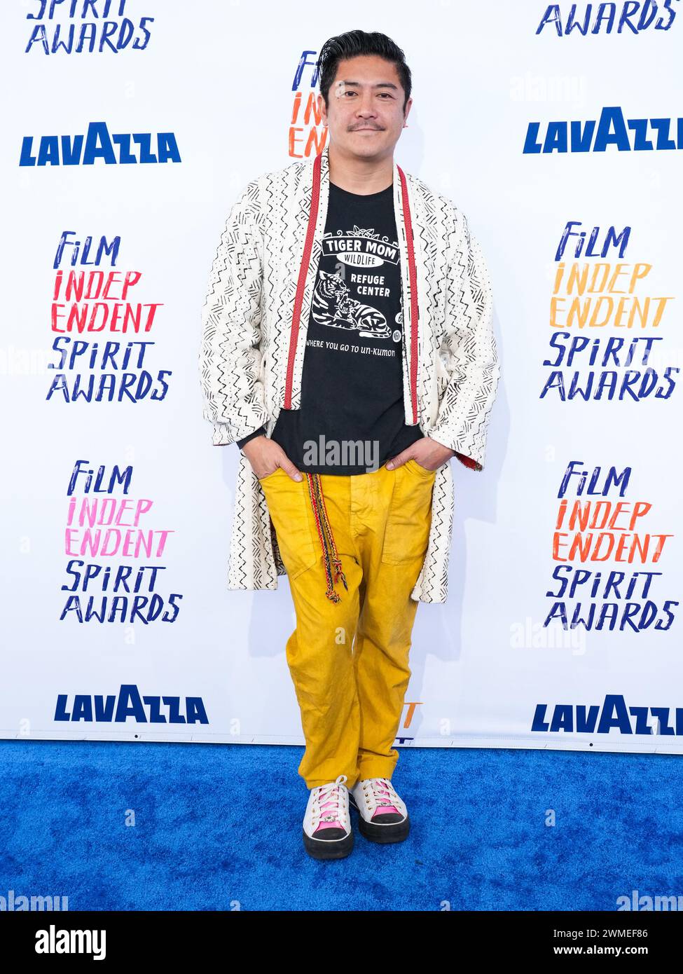Los Angeles, USA. 25th Feb, 2024. Tze Chun walking on the red carpet at ...