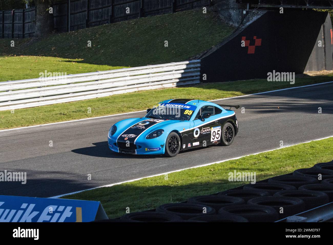 Cars Racing at the British Touring Car Championship, BTCC, at Brands ...
