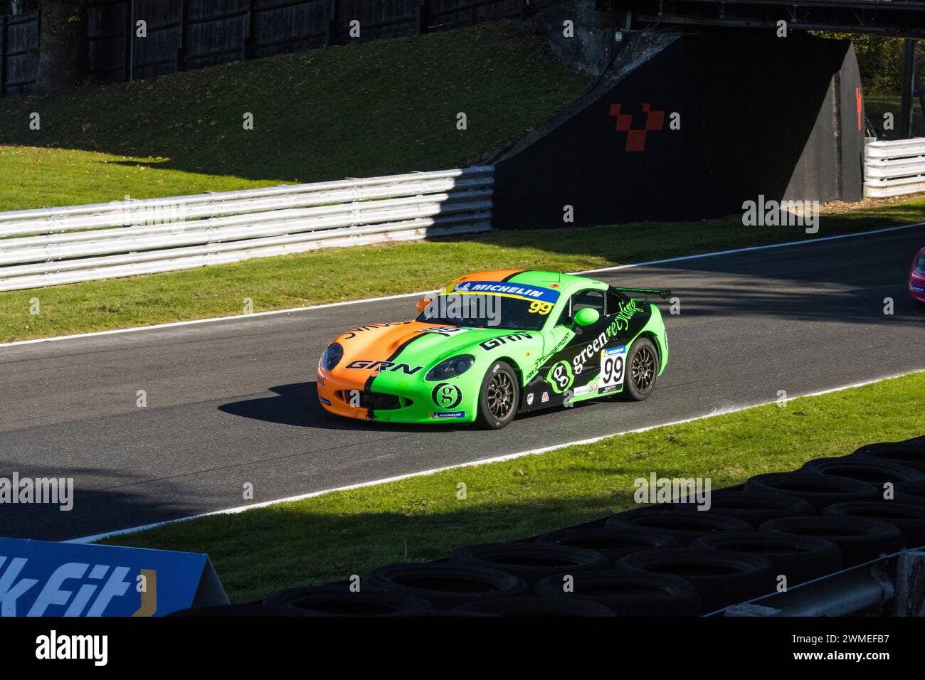 Cars Racing at the British Touring Car Championship, BTCC, at Brands ...