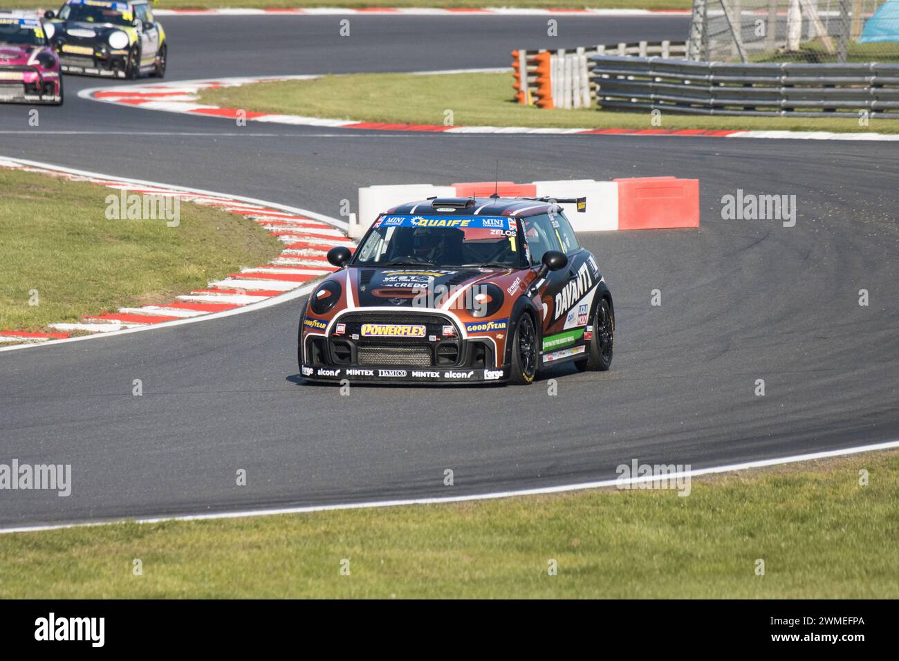 Cars Racing at the British Touring Car Championship, BTCC, at Brands ...