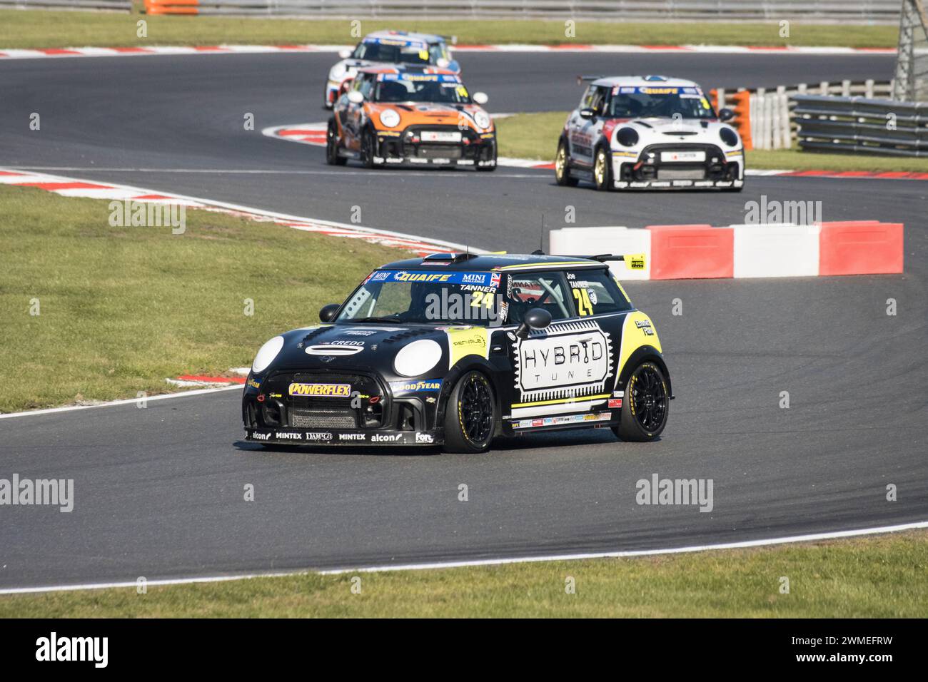 Cars Racing at the British Touring Car Championship, BTCC, at Brands ...