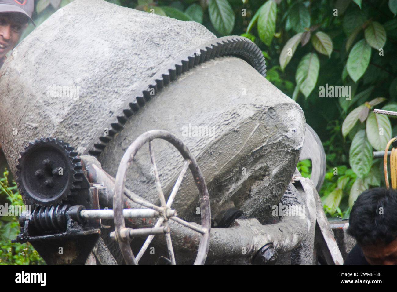 Photo of building material mixer, modern heavy equipment for ...