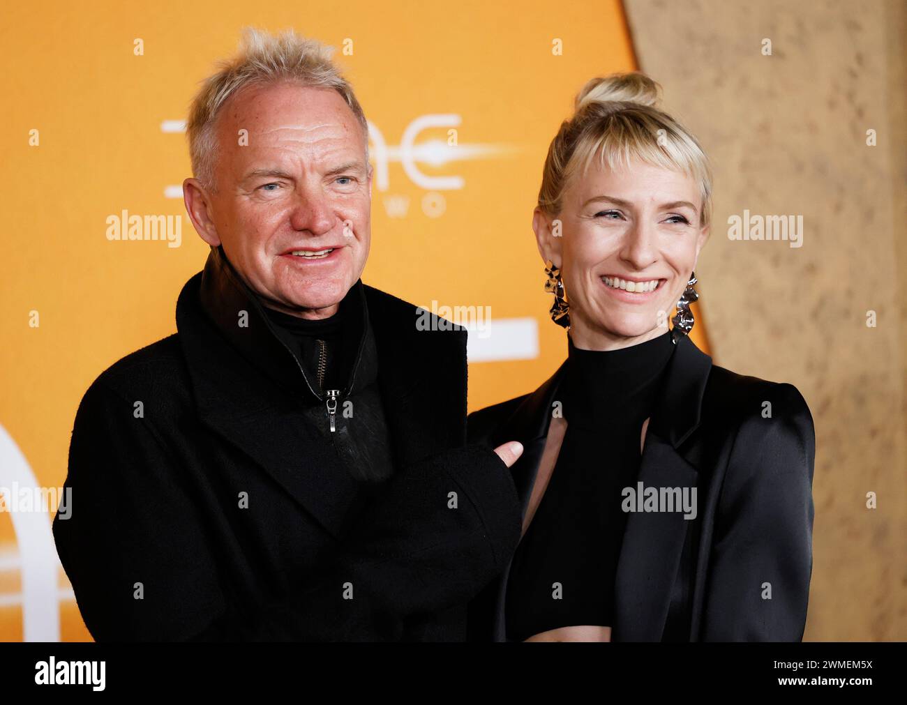 New York, United States. 01st Jan, 2000. Sting and Mickey Sumner arrive ...