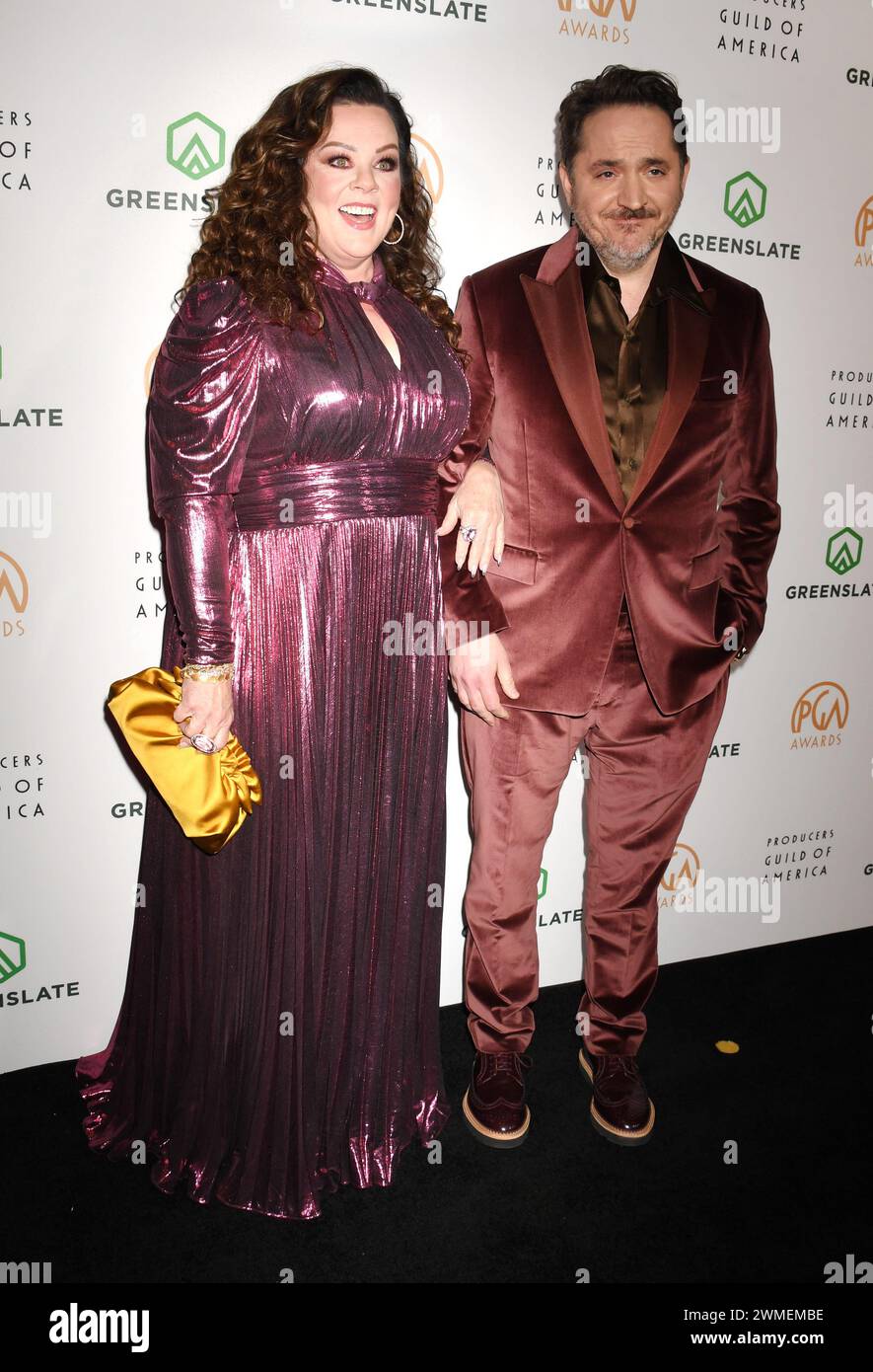 Hollywood, Ca. 25th Feb, 2024. Melissa McCarthy and Ben Falcone at the ...