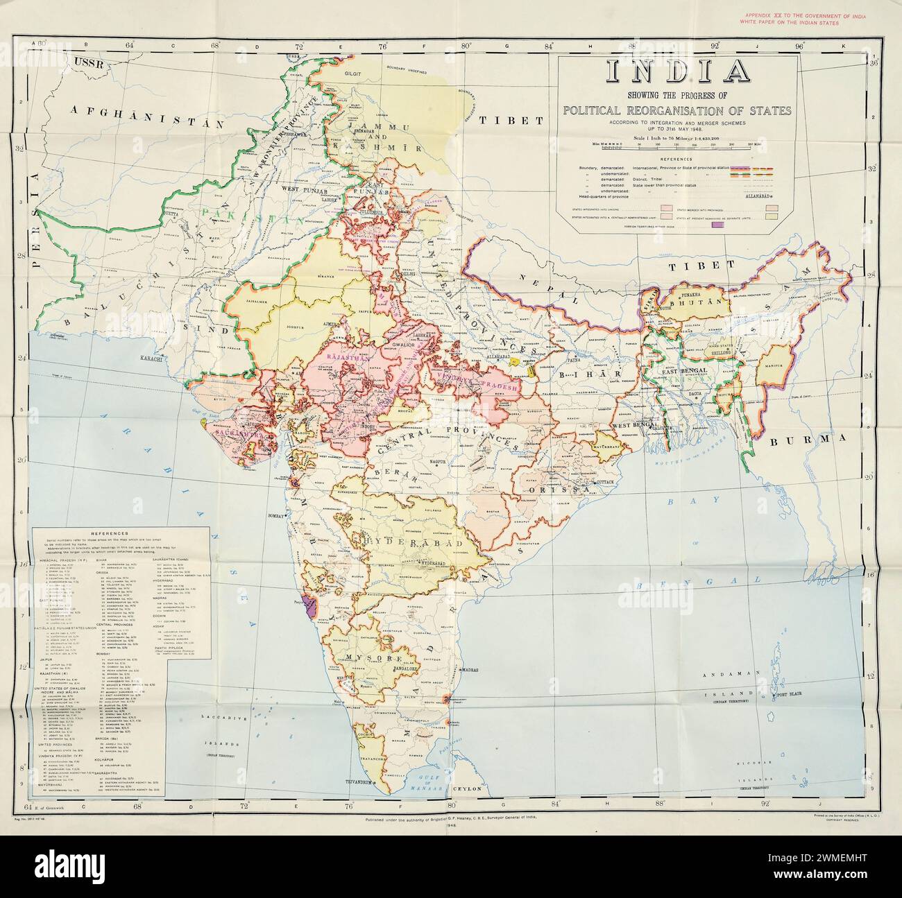 Indian states maps hi-res stock photography and images - Alamy