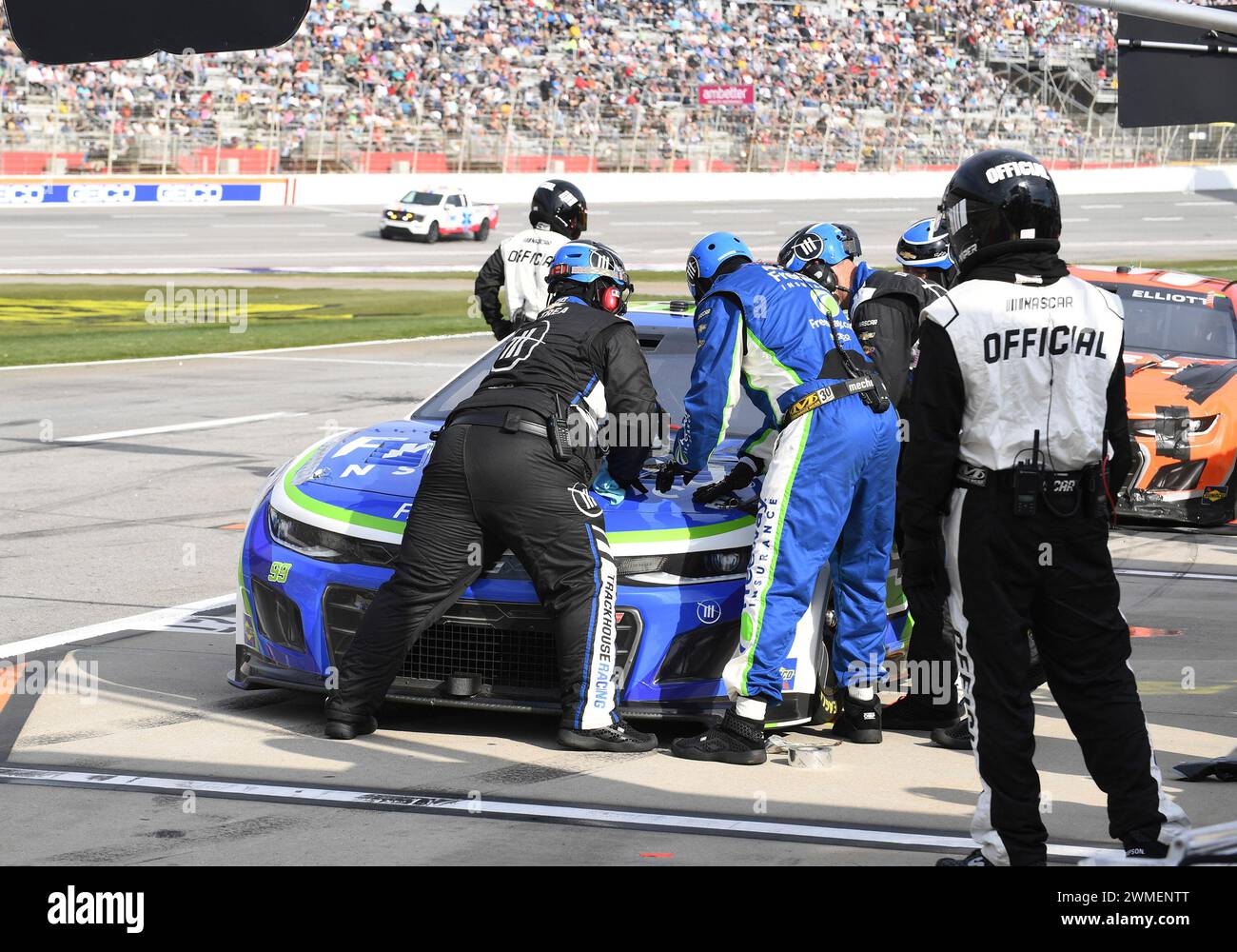 ATLANTA, GA - FEBRUARY 25: Daniel Suarez (#99 TrackHouse Racing Freeway ...