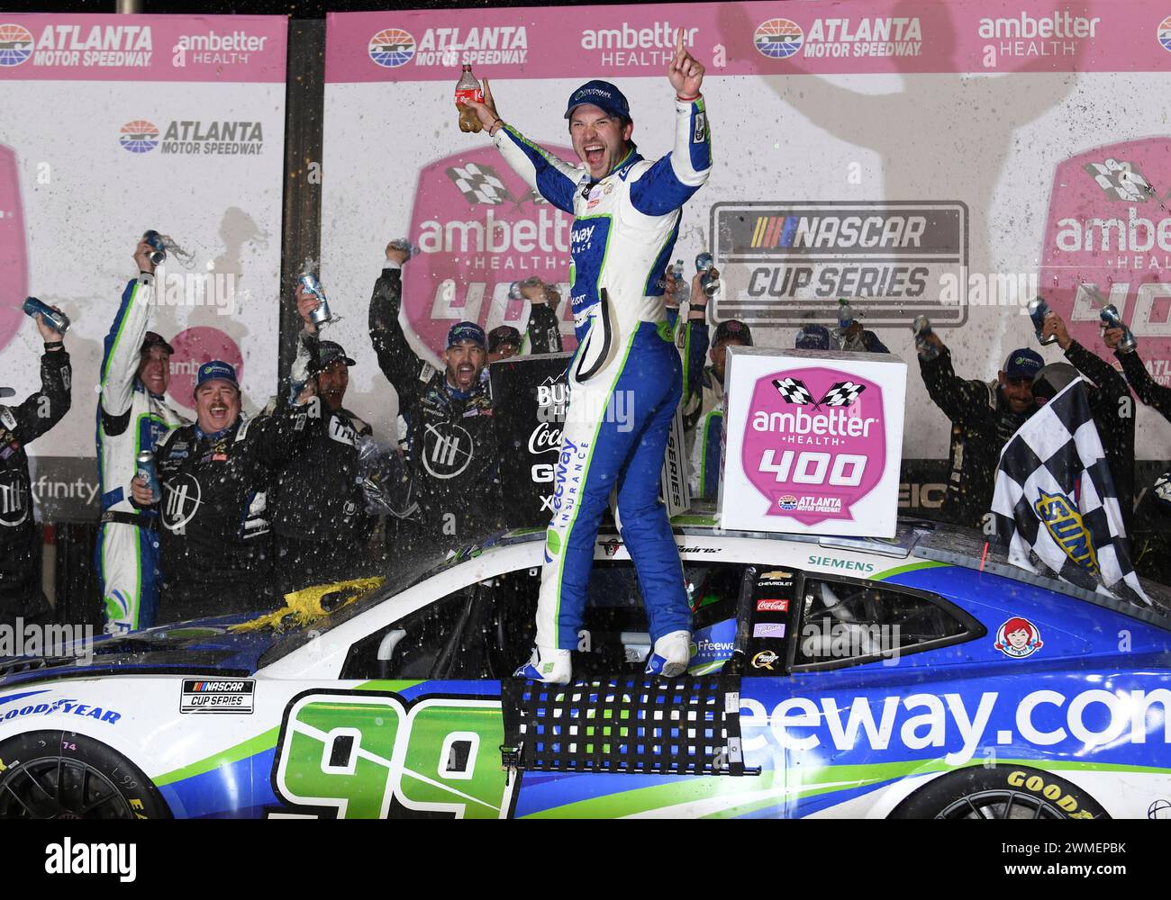 ATLANTA, GA - FEBRUARY 25: Daniel Suarez (#99 TrackHouse Racing Freeway ...