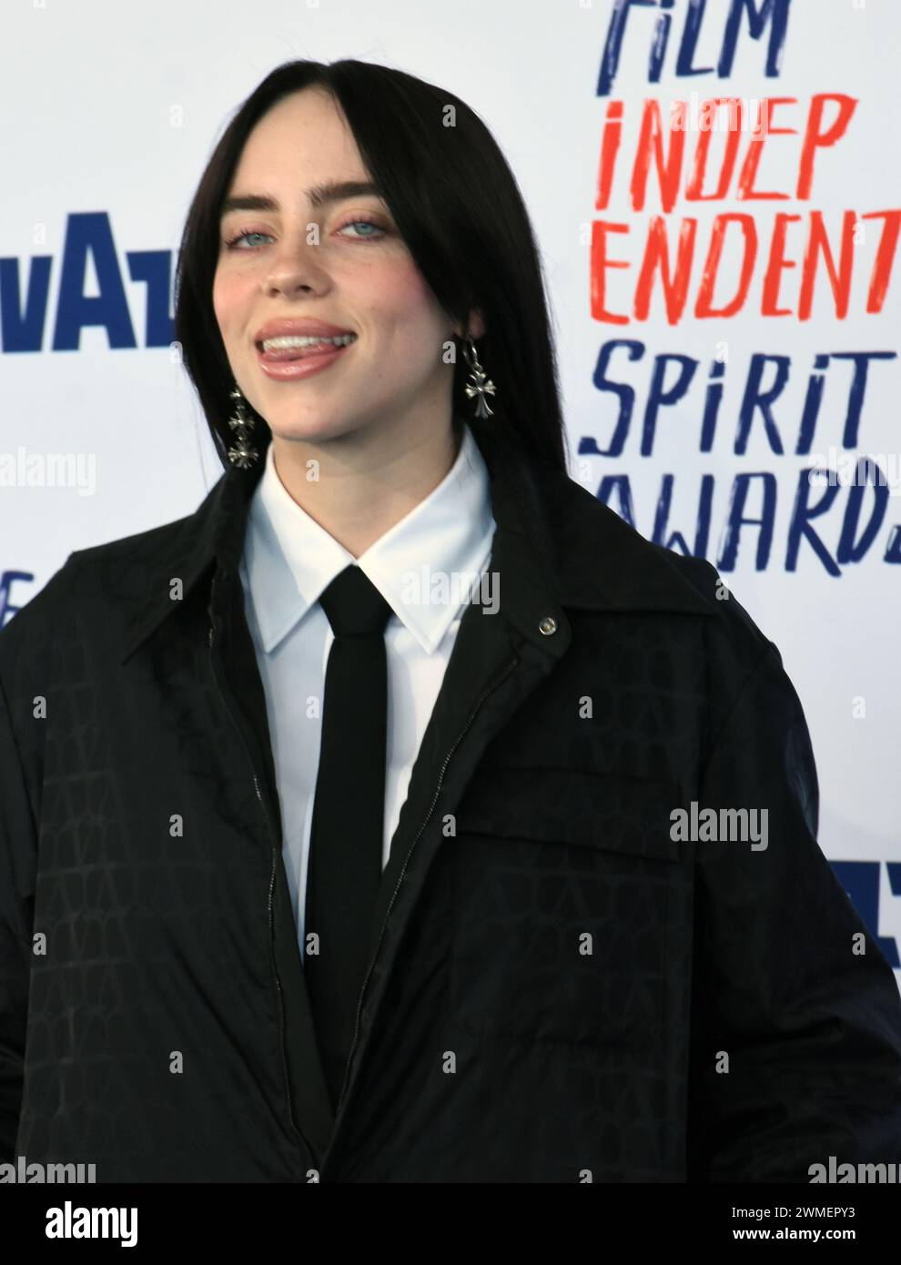 Santa Monica, California, USA 25th February 2024 Singer Billie Eilish attends the 2024 Film ...