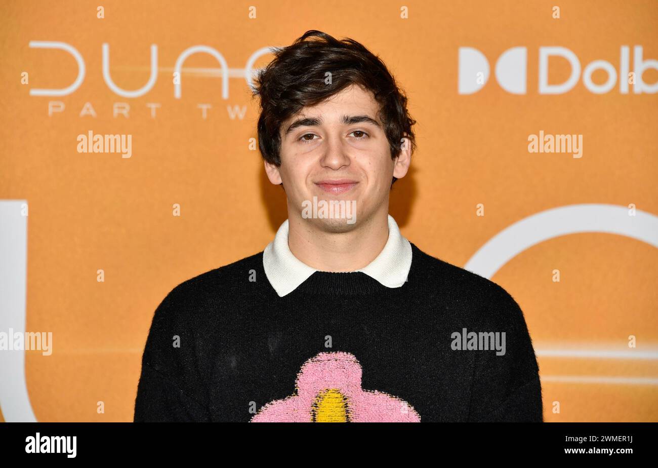 Marcello Hernandez attends the premiere of "Dune: Part Two" at Lincoln ...