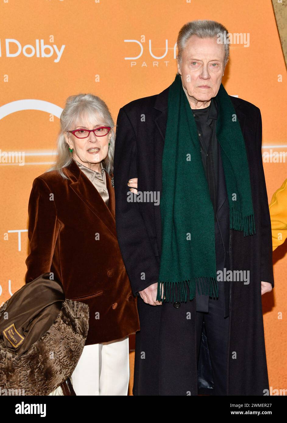 Christopher Walken, right, and wife Georgianne Walken attend the ...