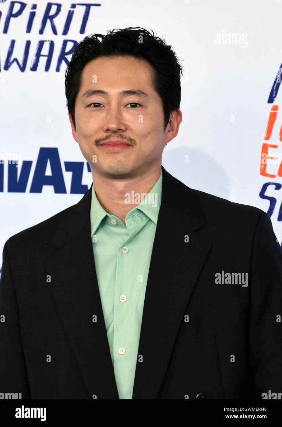 Santa Monica, California, USA 25th February 2024 Actor Steven Yeun ...