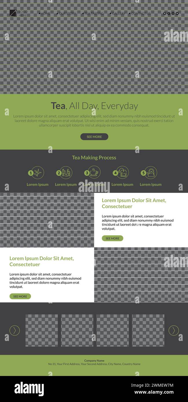 Pre made newsletter templates hi-res stock photography and images - Alamy