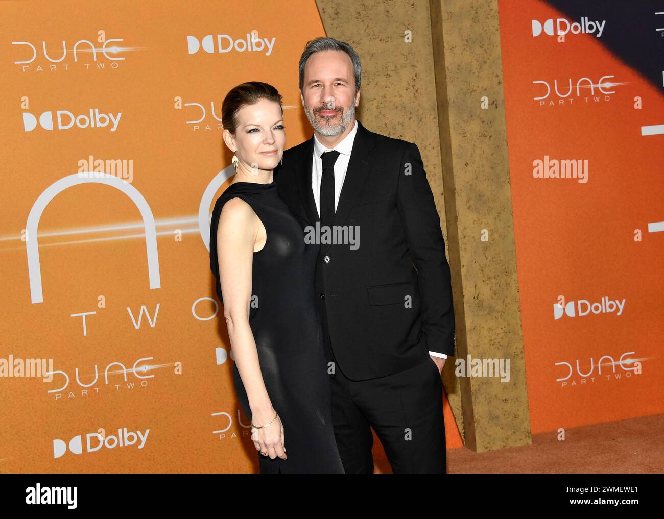 Denis Villeneuve, right, and wife Tanya Lapointe attend the premiere of ...