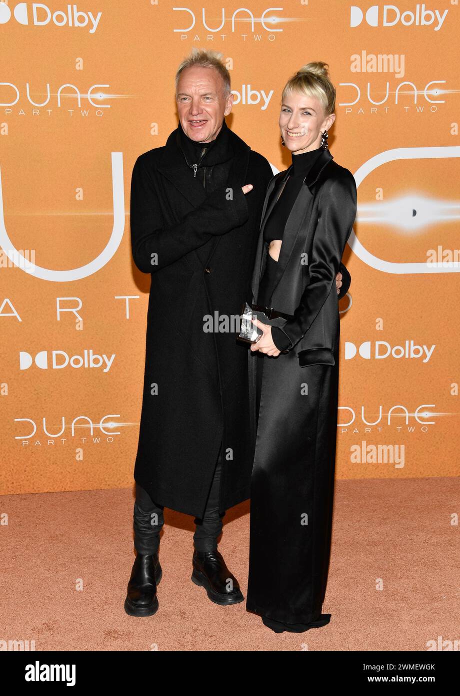 Sting, left, and daughter Mickey Sumner attend the premiere of "Dune ...
