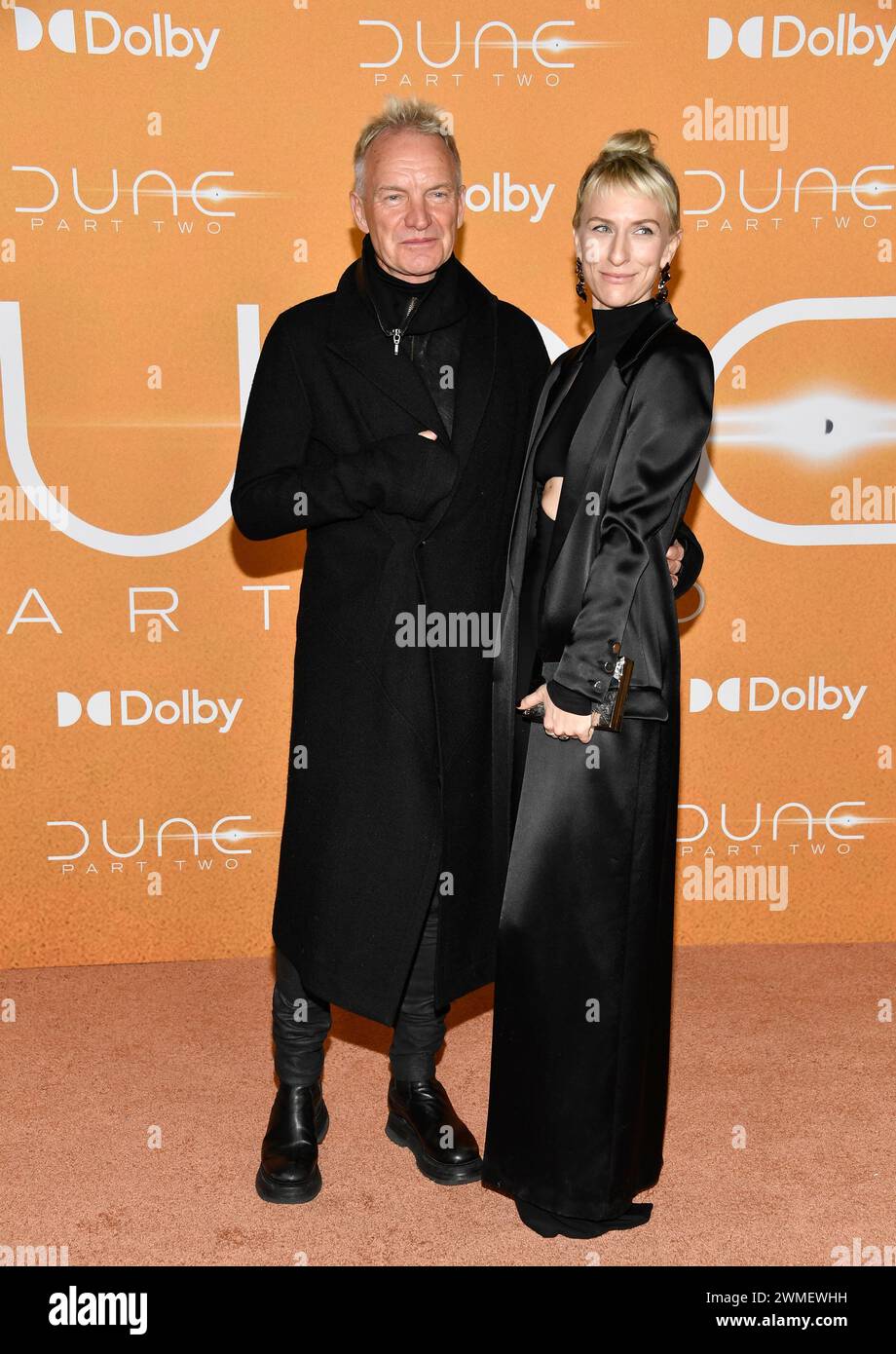 Sting, left, and daughter Mickey Sumner attend the premiere of "Dune ...