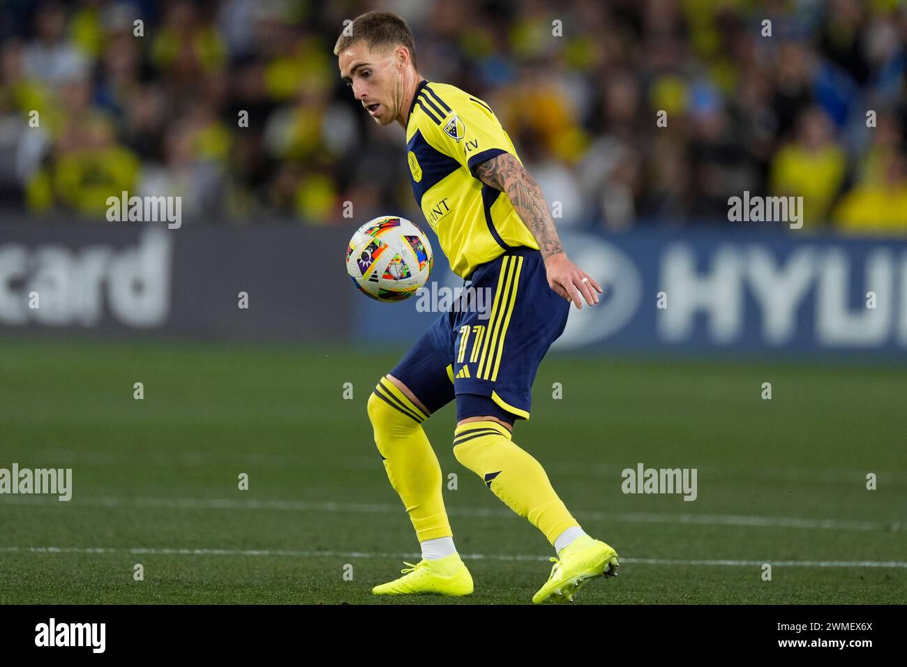 Nashville SC forward Tyler Boyd (11) plays during the second half of an ...