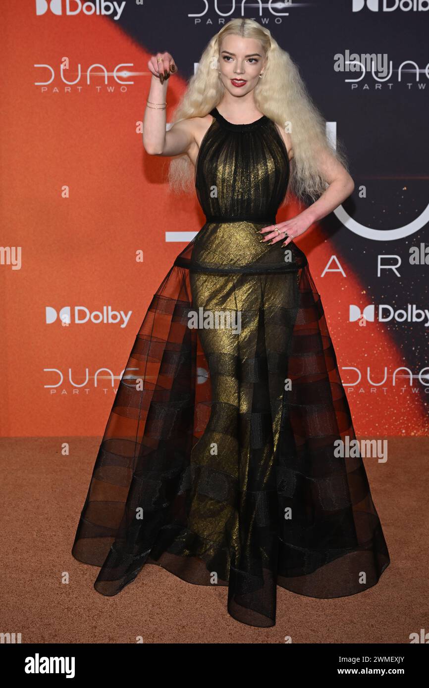 Anya taylor joy attending hi-res stock photography and images - Alamy
