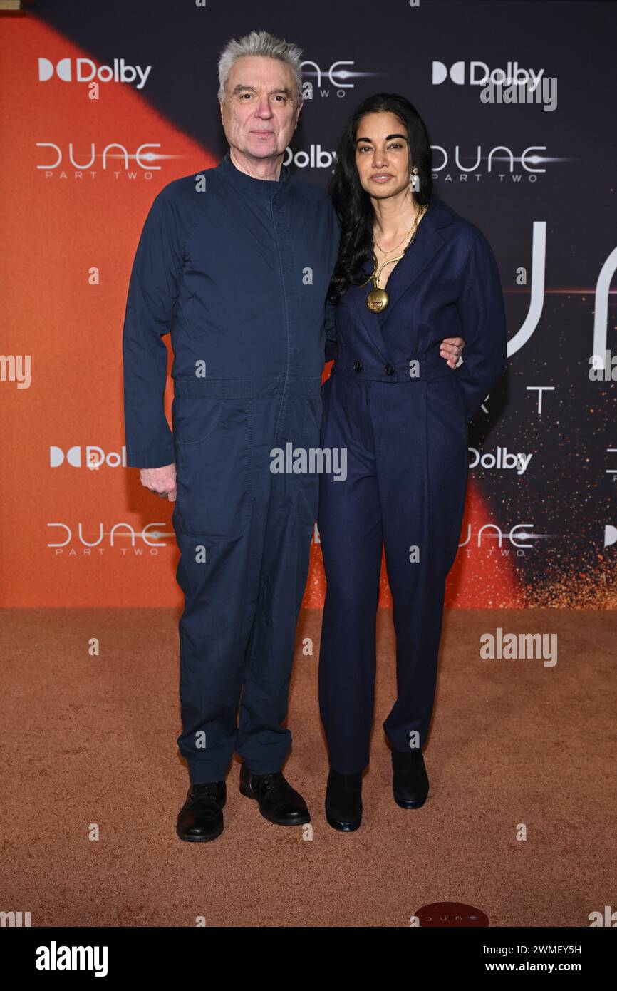 David Byrne and Mala Gaonkar Stock Photo - Alamy
