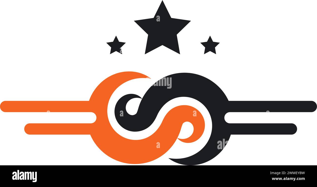 Infinity wing star icon vector illustration design template Stock ...