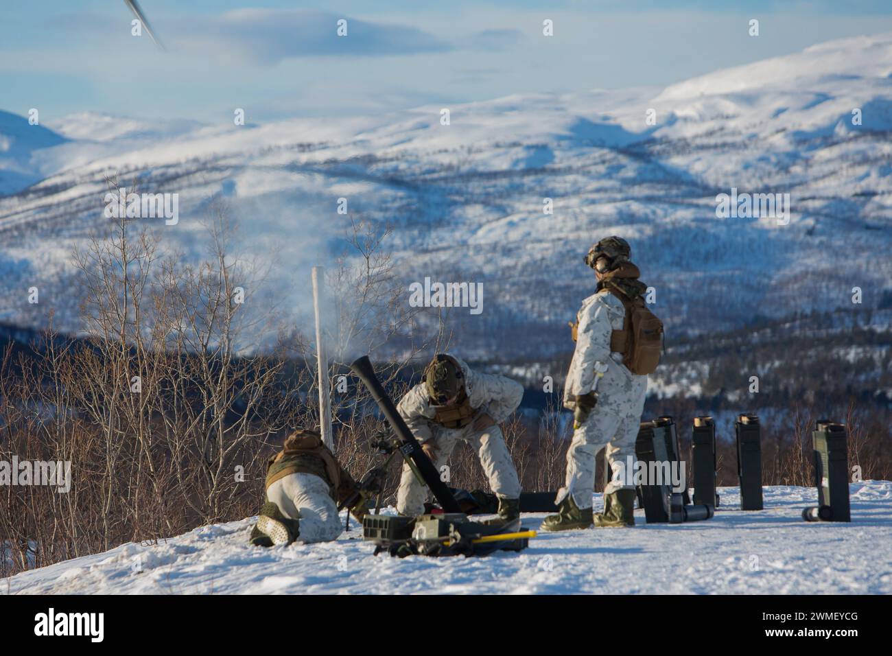 U.S. Marines with Fires and Effects Company, 1st Battalion, 2nd Marine ...
