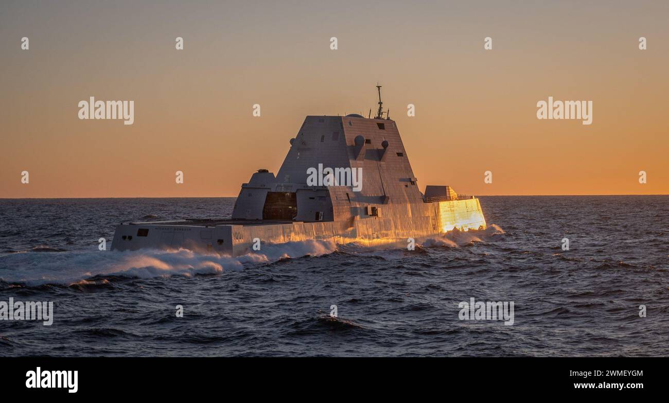 PACIFIC OCEAN (February 10, 2024) — The crew of the guided-missile ...
