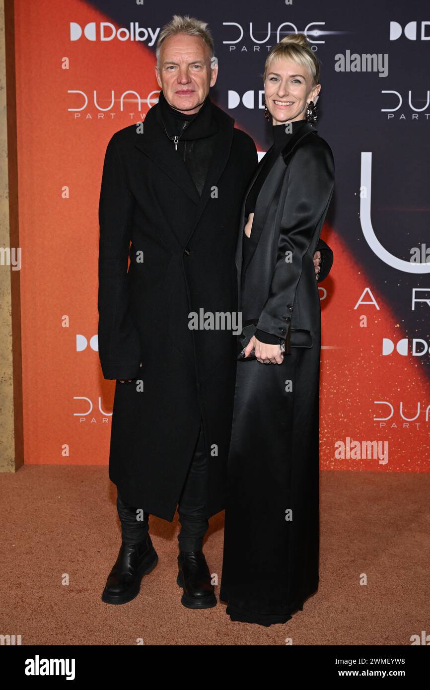 Sting, and Mickey Sumner Stock Photo - Alamy