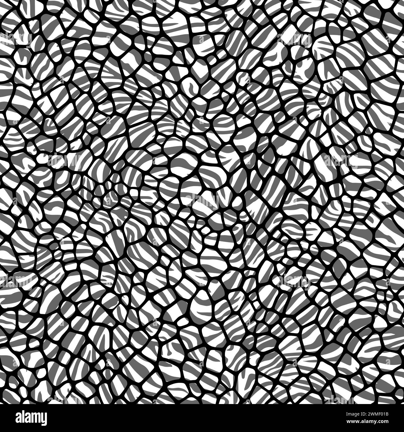 Zebra and Reptile mix skin Seamless Pattern. Tribal print, animal skin ...