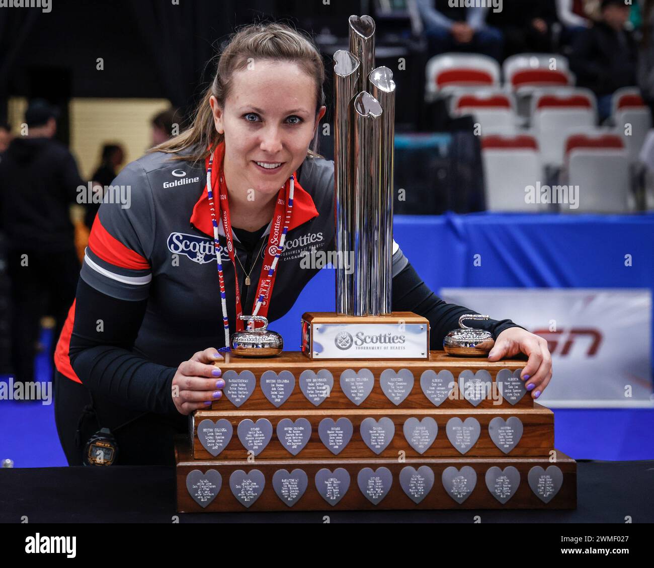 Calgary, Canada. 25th Feb, 2024. Team Ontario-Homan skip Rachel Homan ...