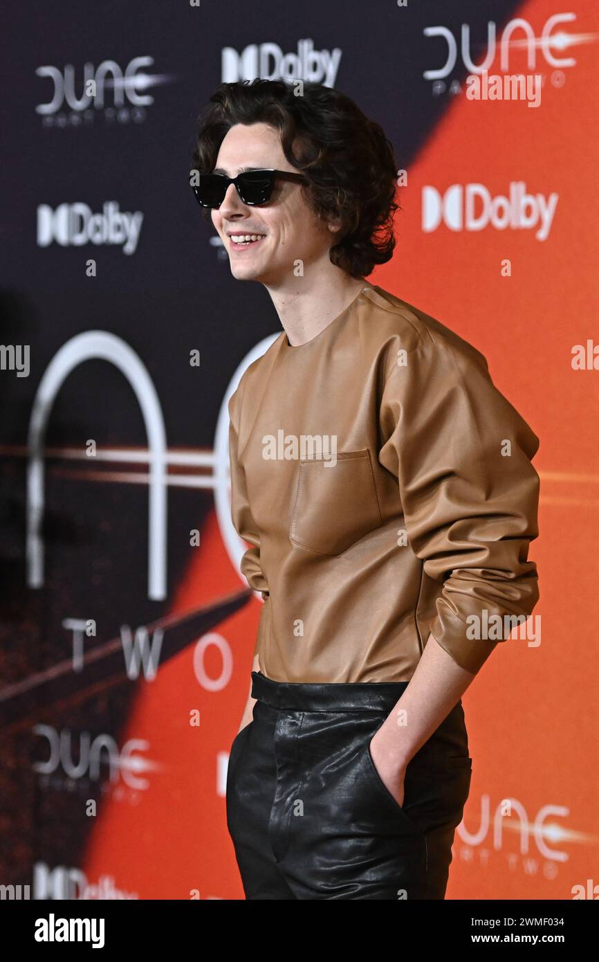 Timothee chalamet dune 2024 hi-res stock photography and images - Alamy