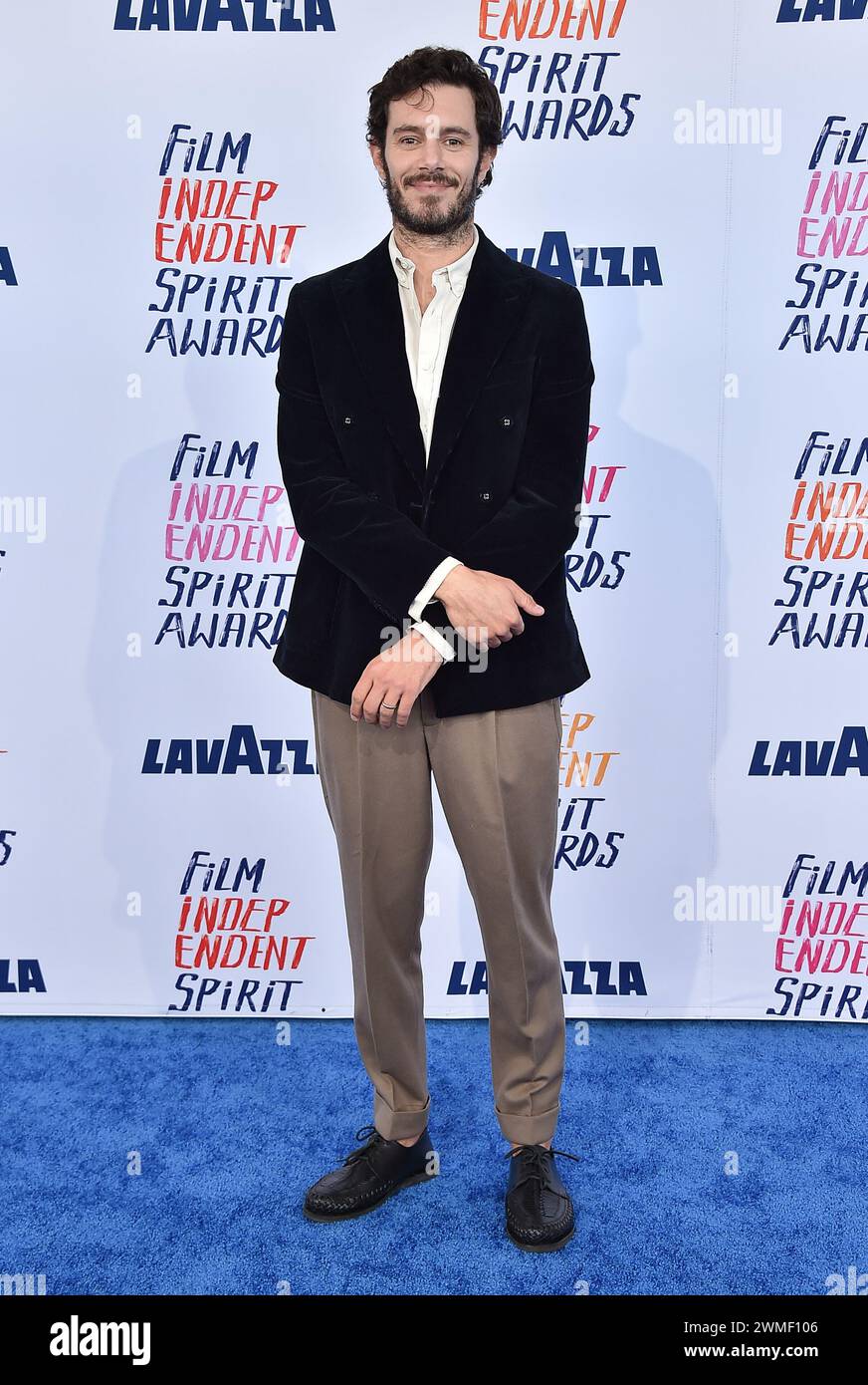 Santa Monica, USA. 25th Feb, 2024. Adam Brody arriving to the 2024 Film ...