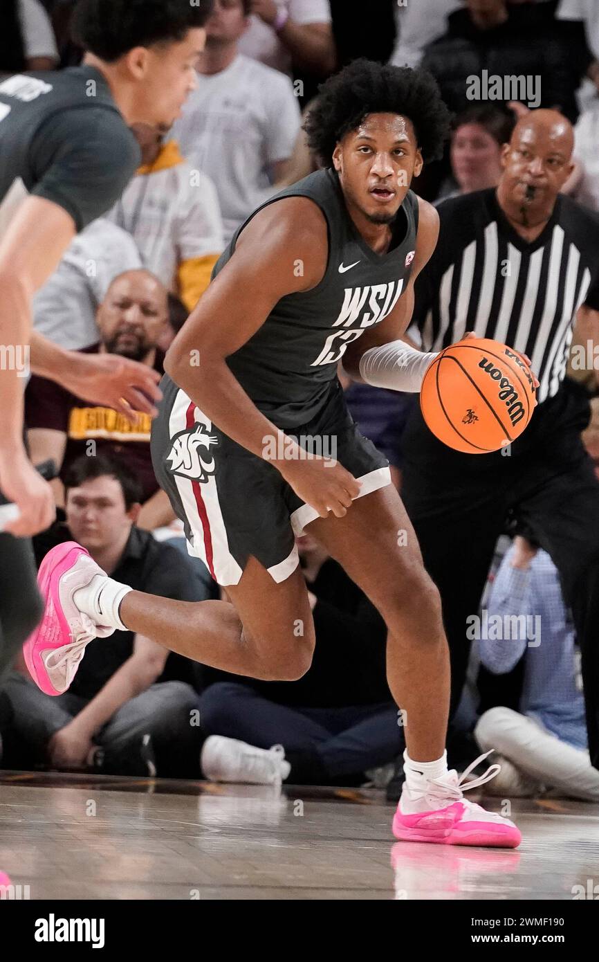 Washington State forward Isaac Jones (13) during of an NCAA college ...