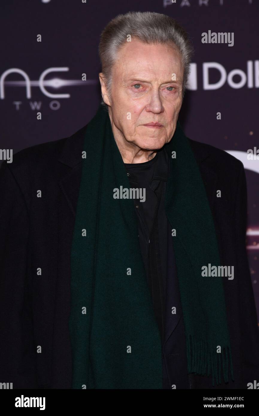 New York, USA. 25th Feb, 2024. Christopher Walken attends the New York ...