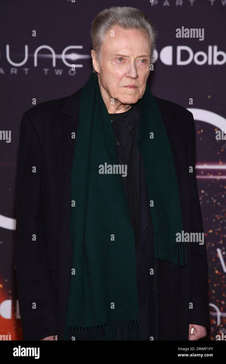 New York, USA. 25th Feb, 2024. Christopher Walken attends the New York ...