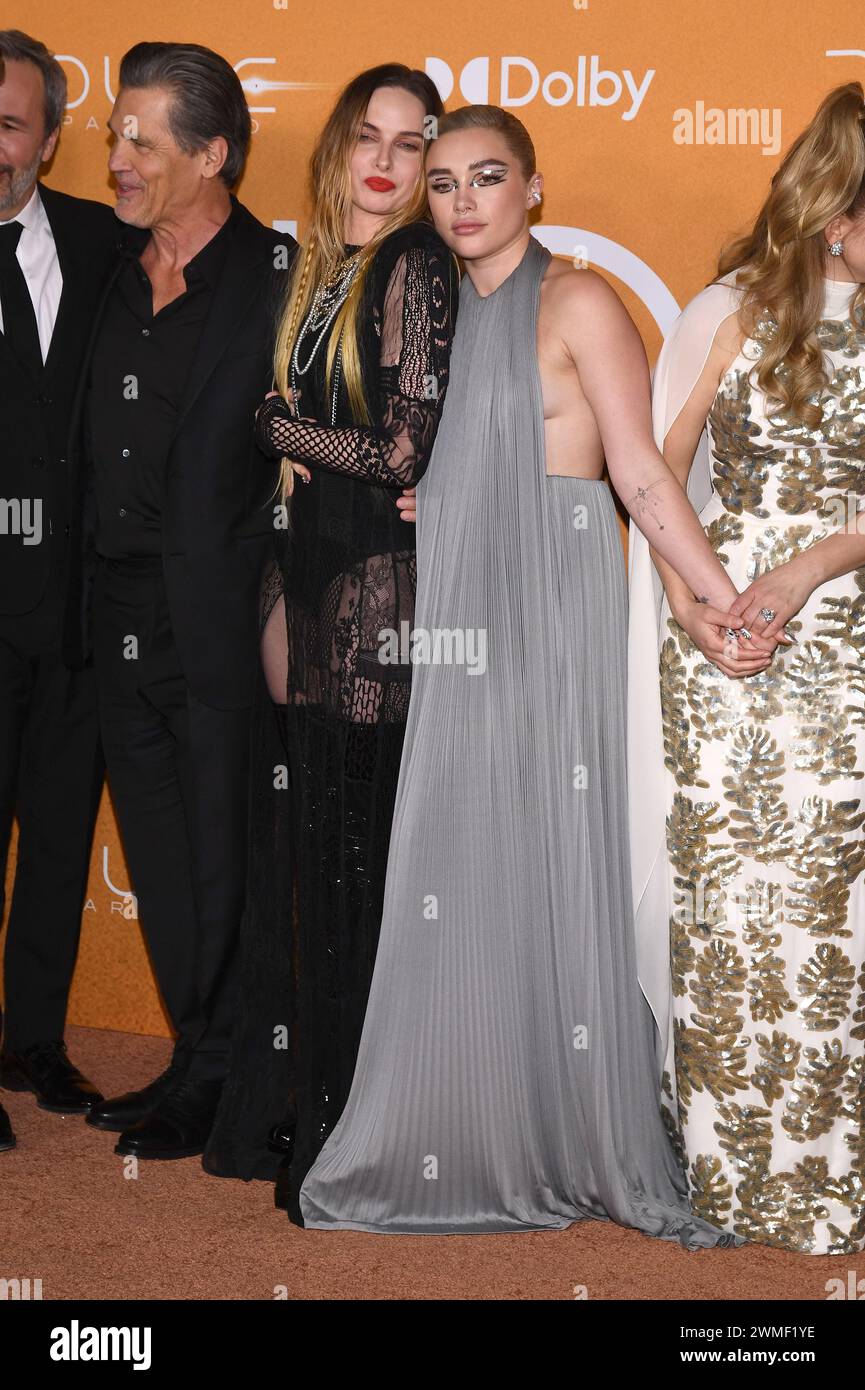 New York, USA. 25th Feb, 2024. (L-R) Josh Brolin, Rebecca Ferguson ...