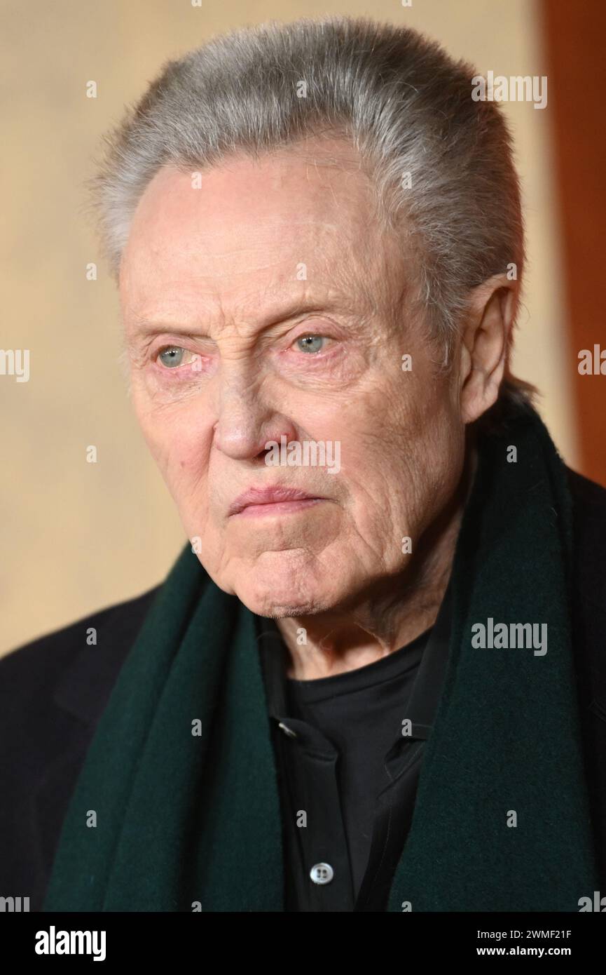 New York, USA. 25th Feb, 2024. Christopher Walken attends the New York ...
