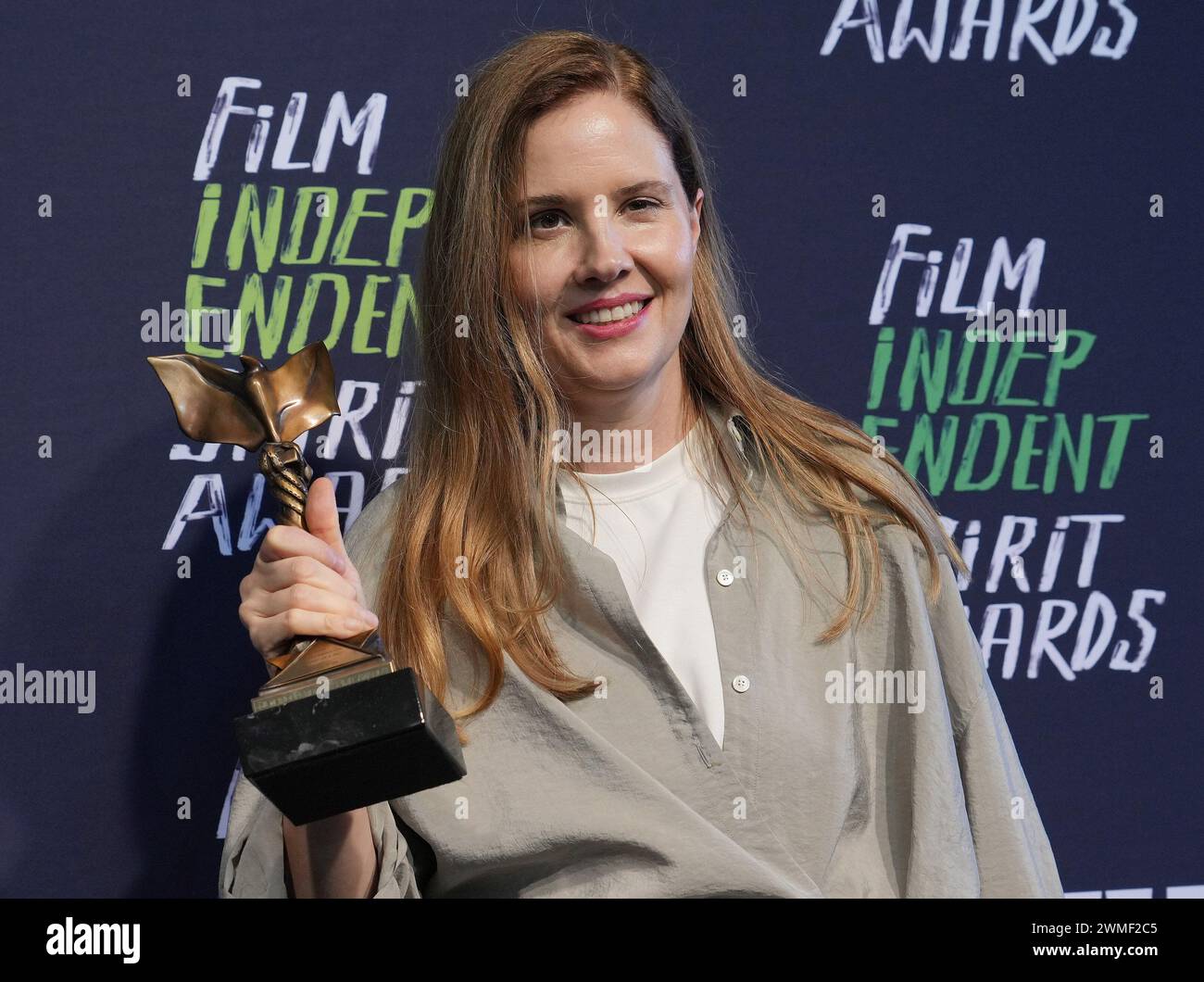 Los Angeles, USA. 25th Feb, 2024. Justine Triet winner of Best ...