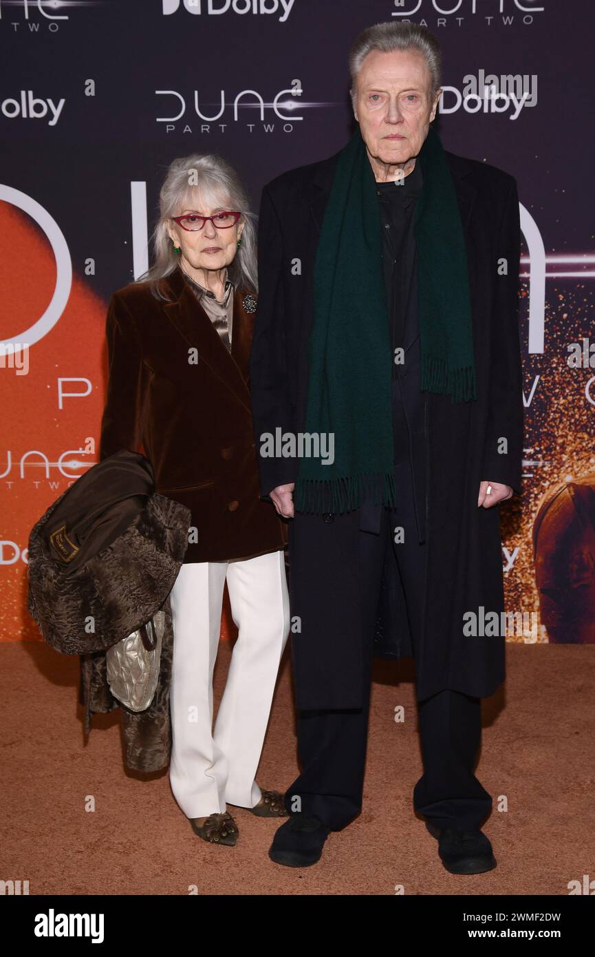 New York, USA. 25th Feb, 2024. (L-R) Georgina Walken and Christopher ...