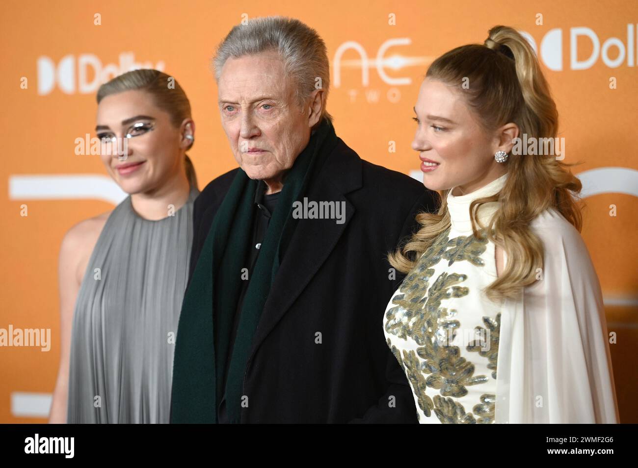 New York, USA. 25th Feb, 2024. (L-R) Florence Pugh, Christopher Walken ...