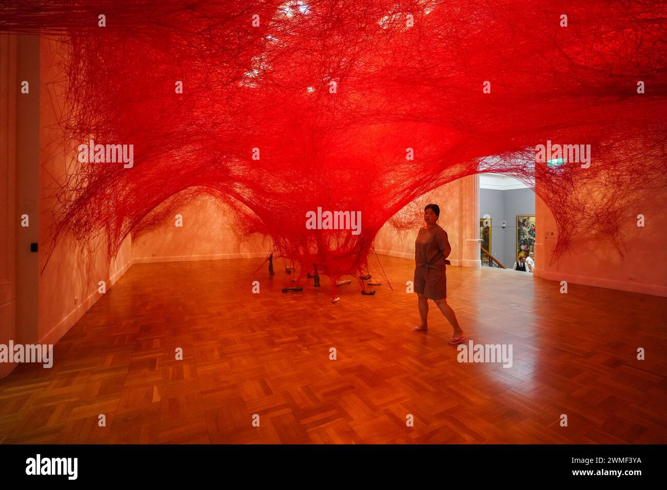 Absence Embodied, An interwoven installation of intricately woven ...