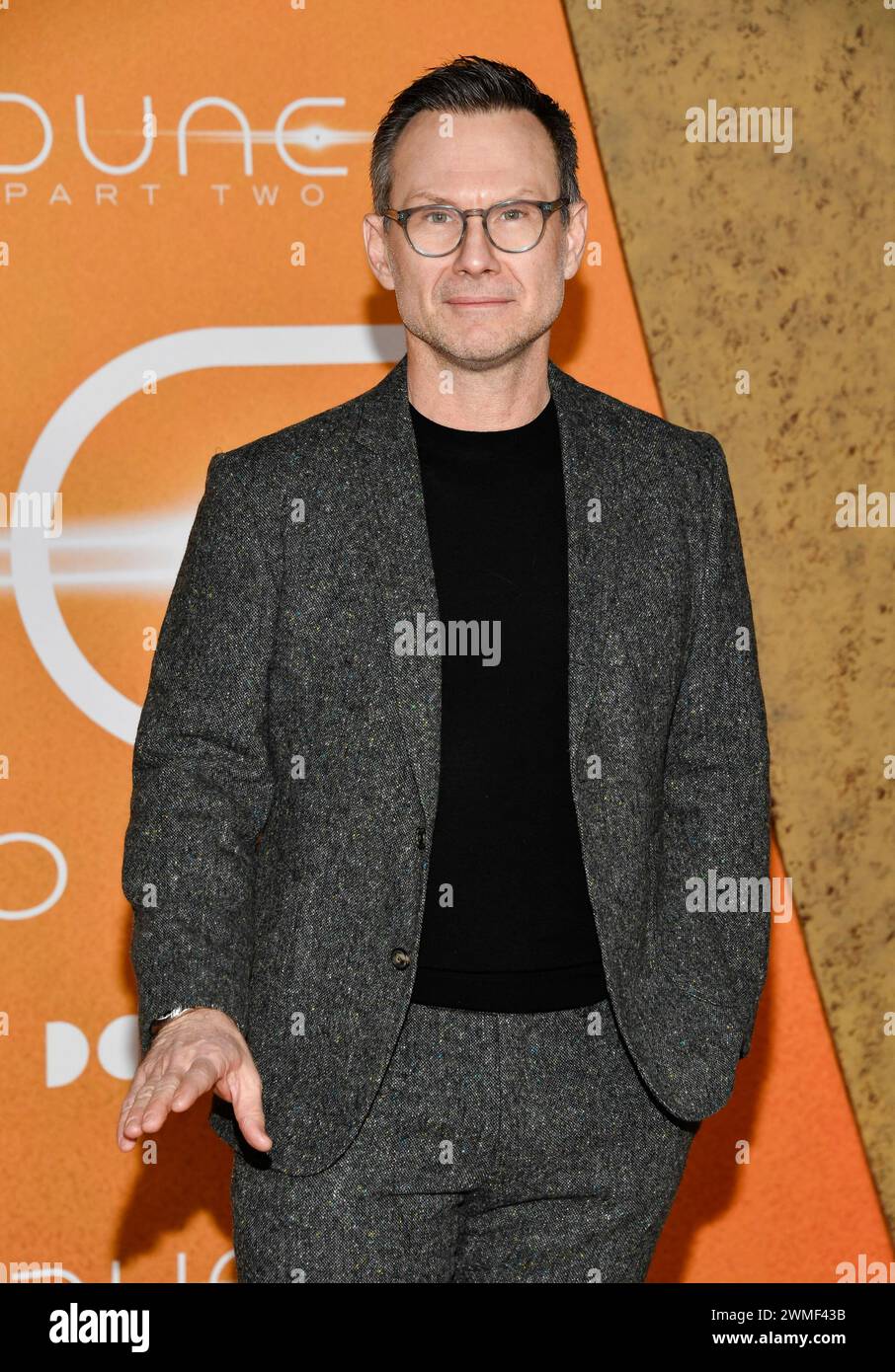 Christian Slater attends the premiere of "Dune: Part Two" at Lincoln ...