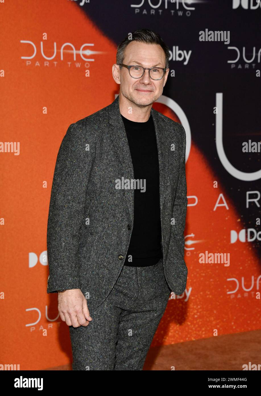 Christian Slater attends the premiere of "Dune: Part Two" at Lincoln ...