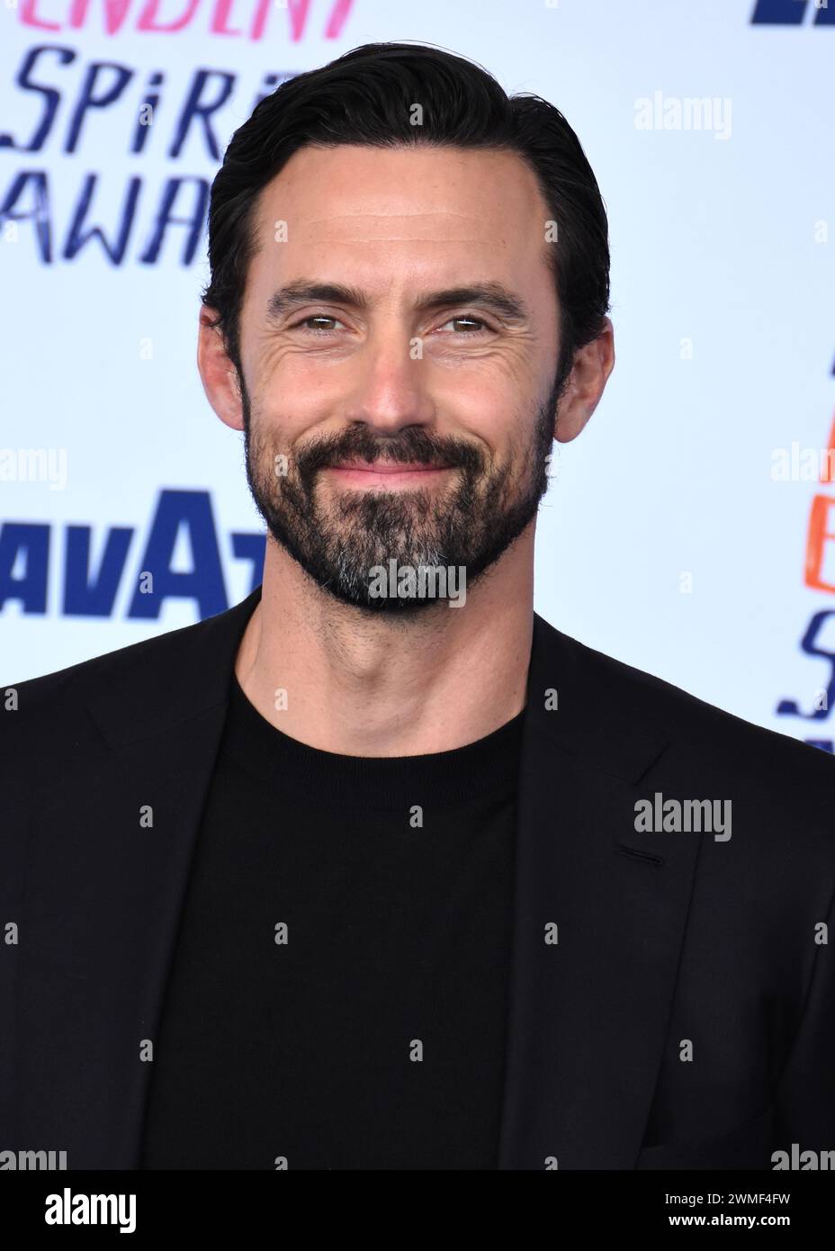 Santa Monica, California, USA 25th February 2024 Actor Milo Ventimiglia attends the 2024 Film ...