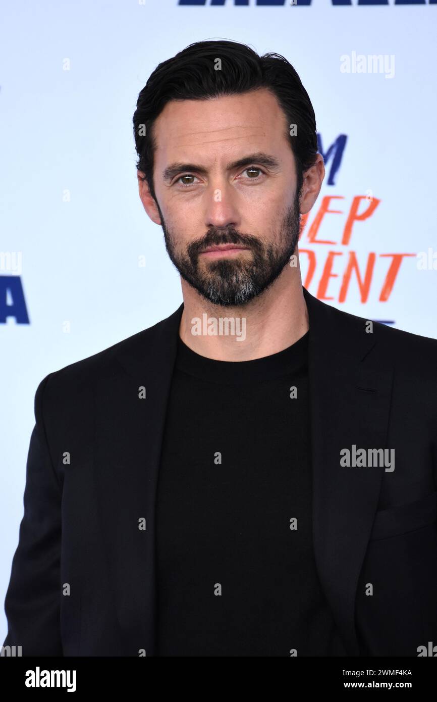 Santa Monica, California, USA 25th February 2024 Actor Milo Ventimiglia ...