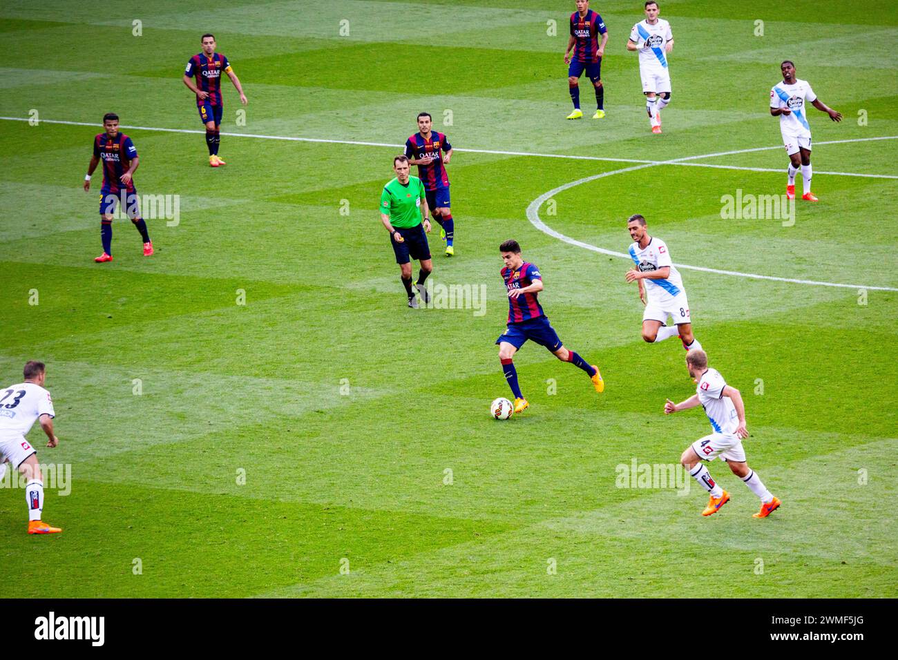 MARC BARTRA, BARCELONA FC, 2015: Marc Bartra of Barcelona drives into ...