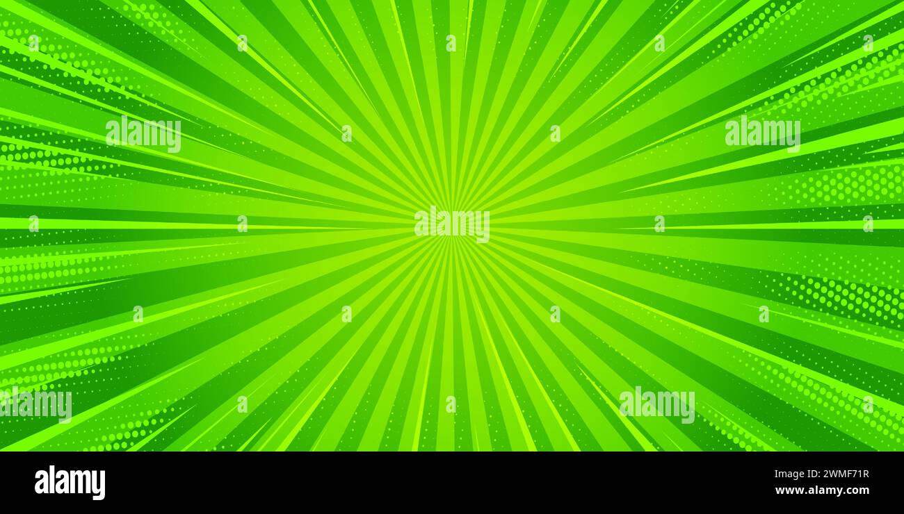 Starburst cartoon comic background. Pop art pattern with radial rays ...