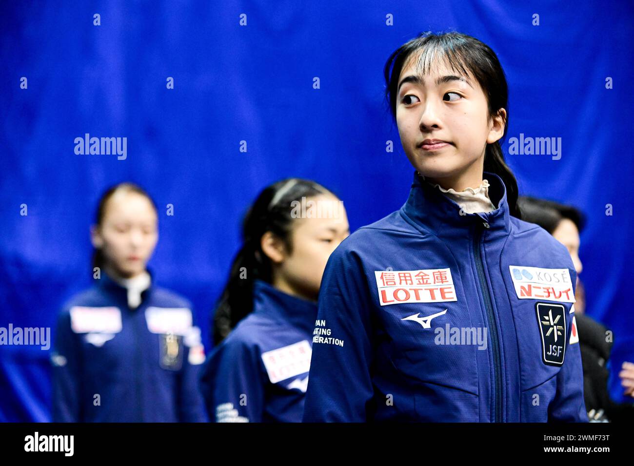 Ikura KUSHIDA (JPN), during Junior Women Practice, at the ISU World Junior Figure Skating ...