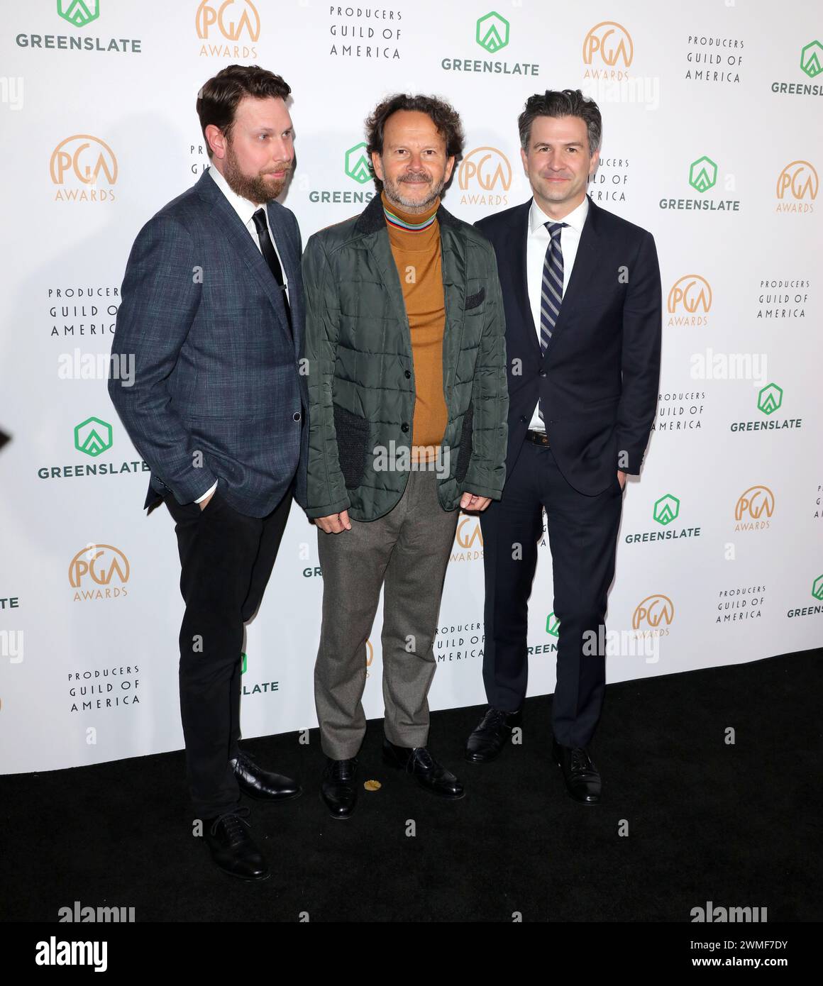 Hollywood, USA. 25th Feb, 2024. Ron Bergman, Ben LeClair, Mike ...