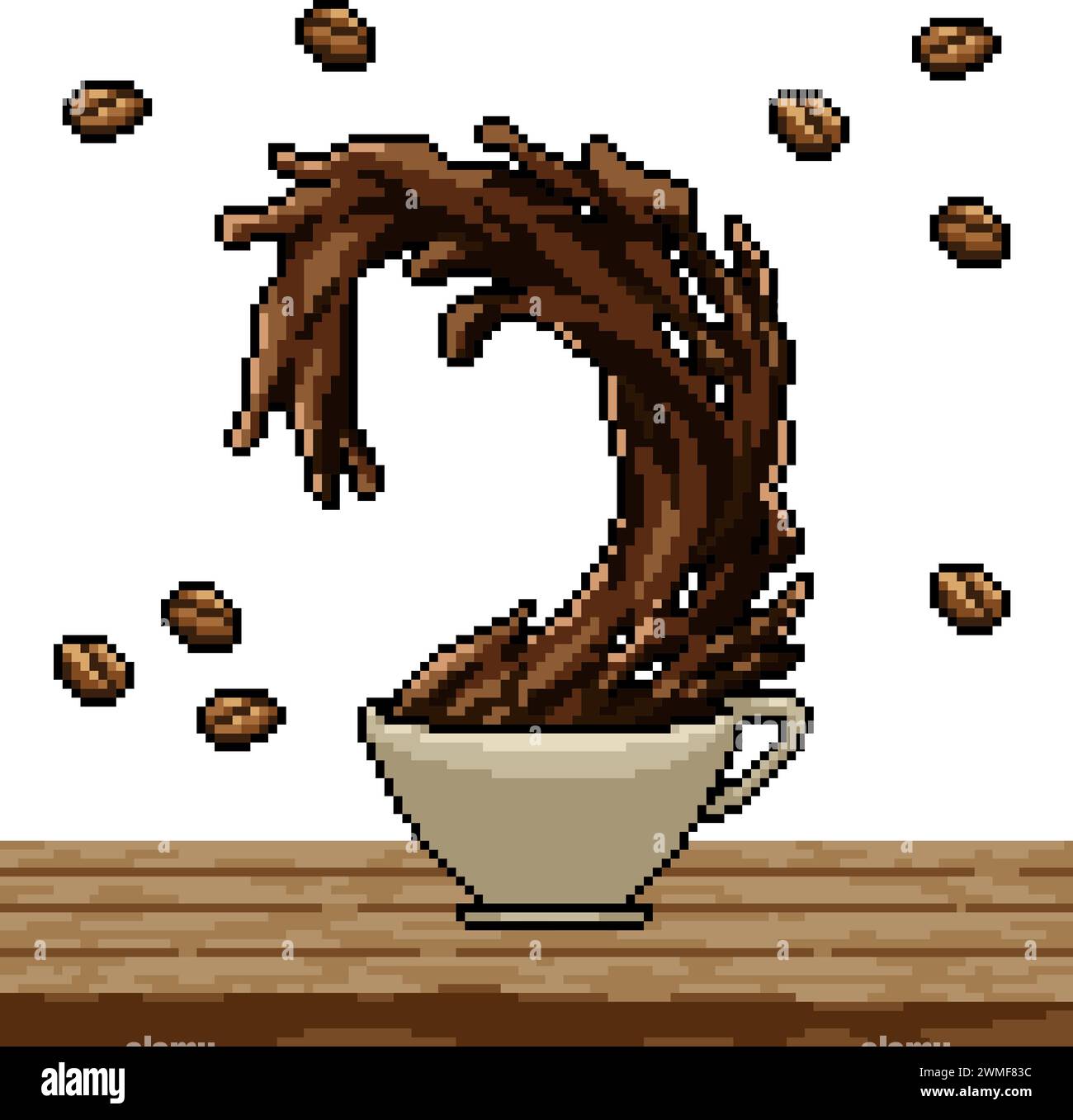 Black table drink Stock Vector Images - Alamy