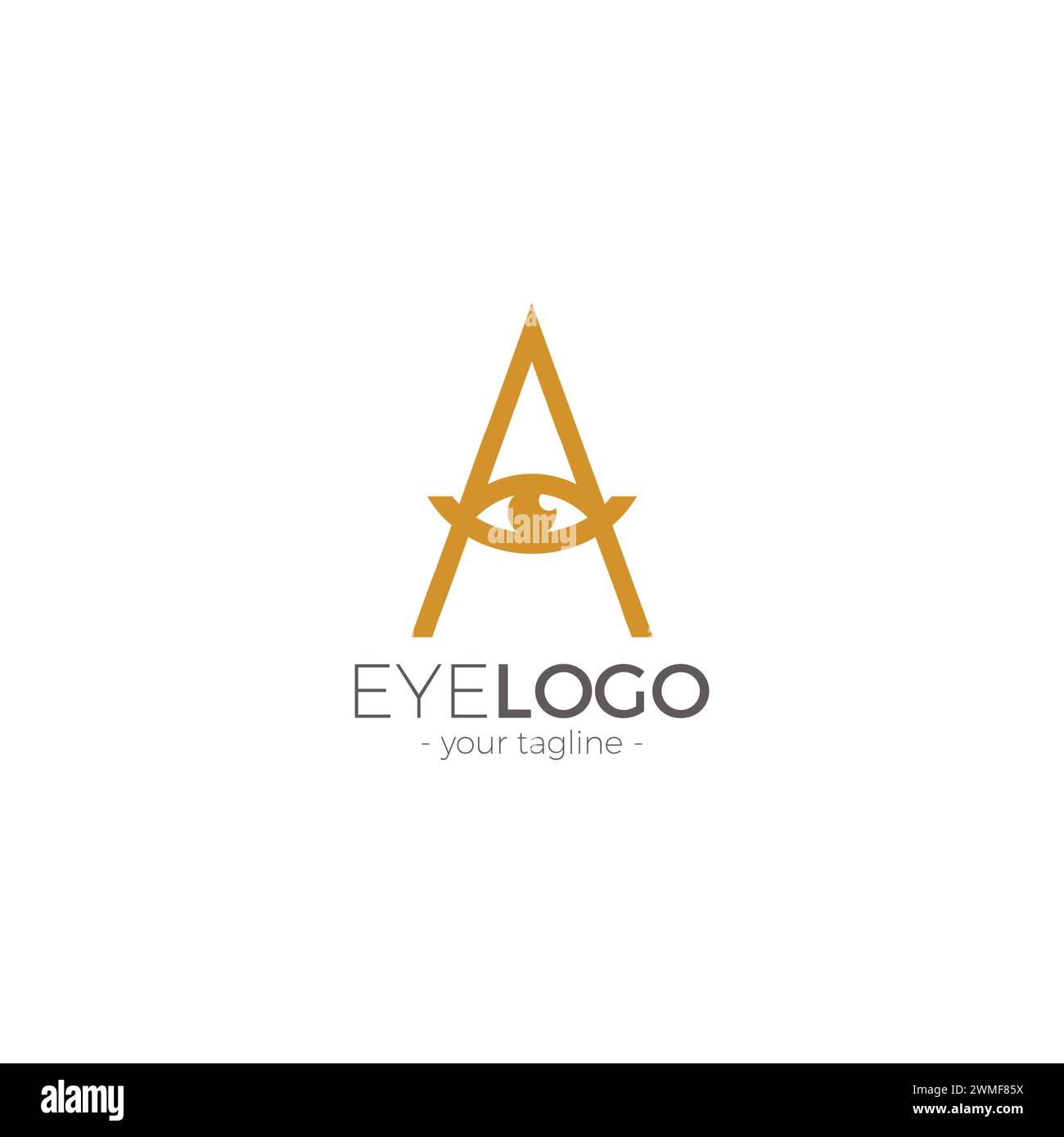 Eye Letter A logo. A Initial Logo. Healthcare Eye Logo Stock Vector ...