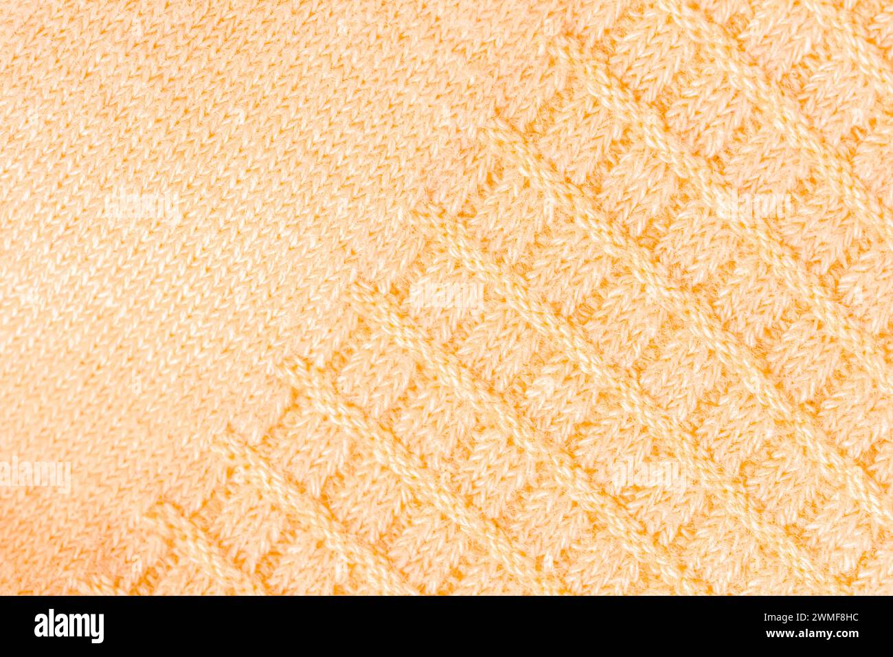 Yellow color knitting pattern from yarn texture as background Stock ...
